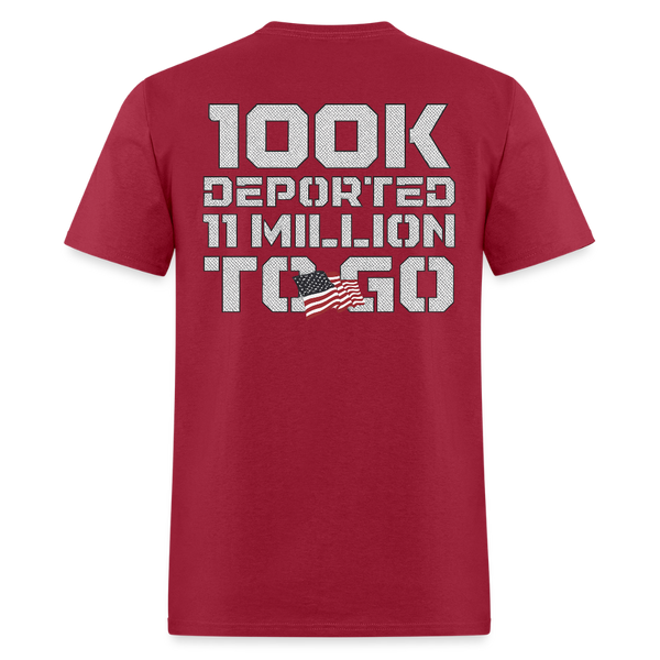 100k Deported 11 Million To Go T Shirt – UnitedPatriot