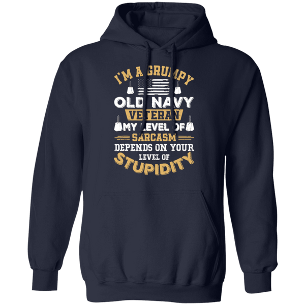 Grumpy Old Navy Veteran Patriotic Hoodie – UnitedPatriot
